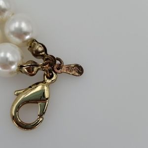 Rmn | Jewelry | Rmn Double Strand Pearl Gray Rhinestone Necklace | Poshmark